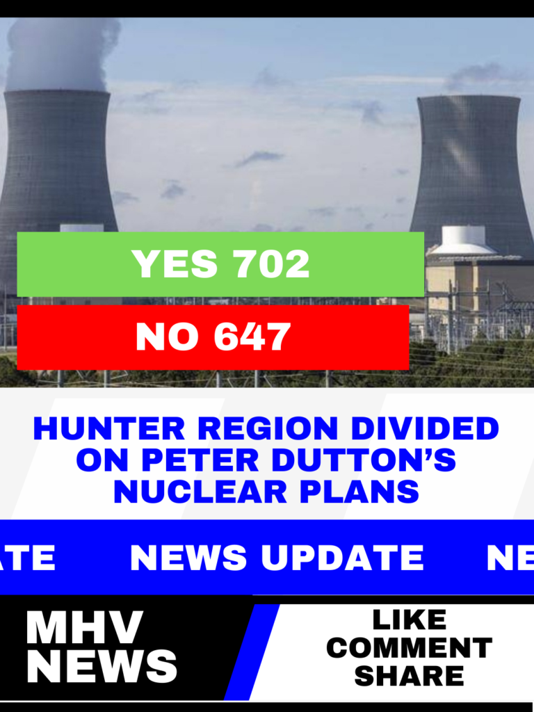 Hunter Region Divided on Peter Dutton’s Nuclear Plans - MHV NEWS